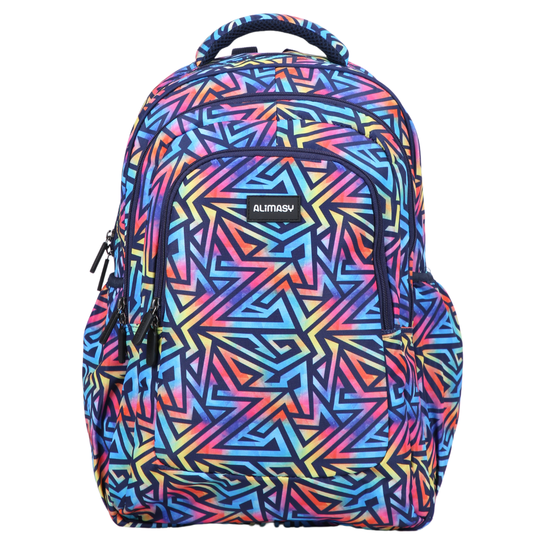 Abstract Geometric Large Kids Backpack Durable Quality School bag – Alimasy