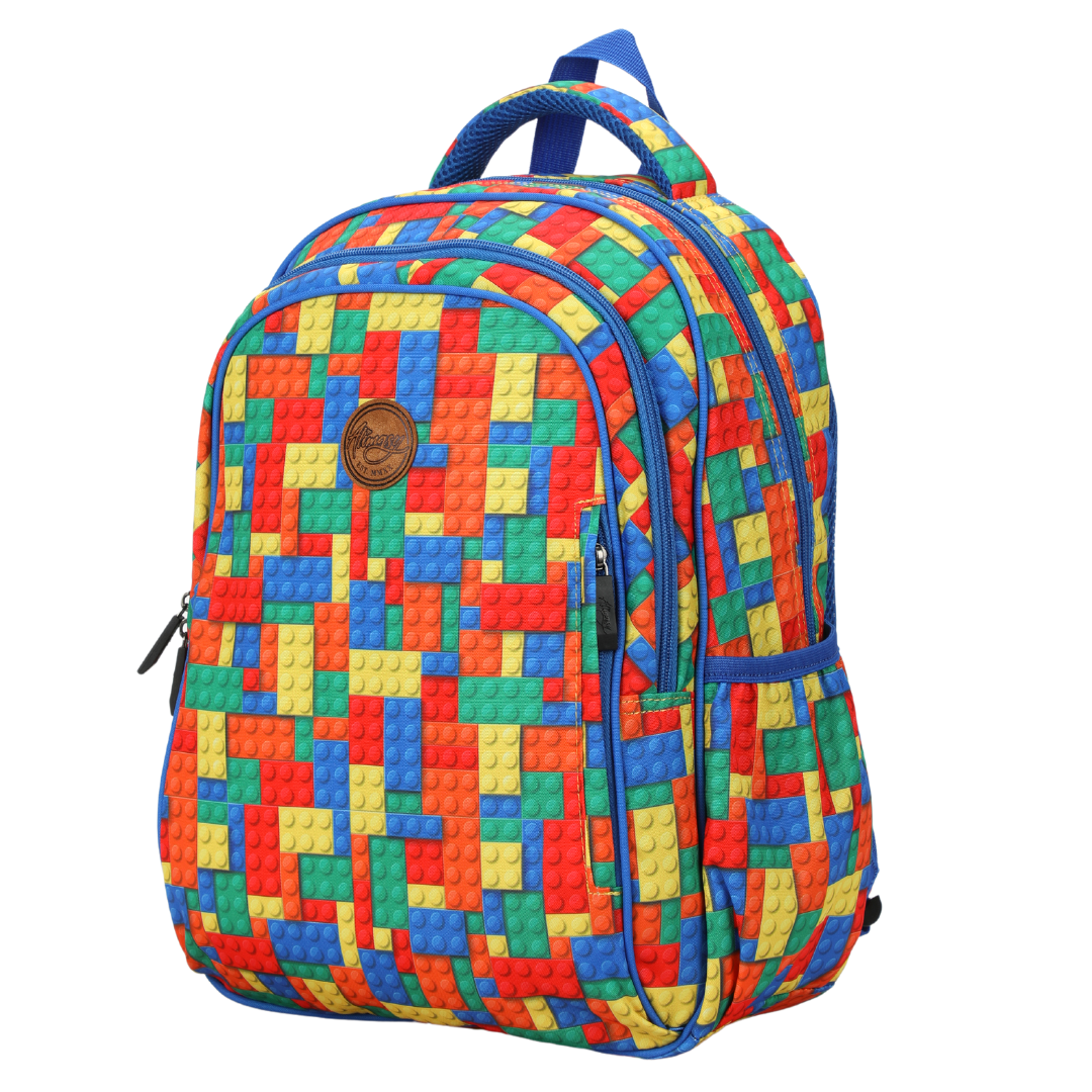 Bricks Midsize Kids Backpack | Waterproof Kids School Backpack – Alimasy