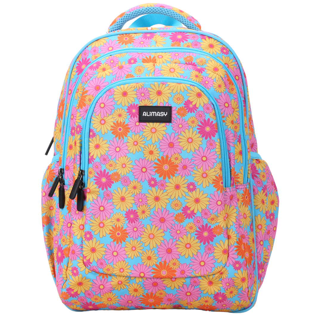 Ditsy Daisy Flowers Large Kids Backpack Durable High Quality Schoolbag ...