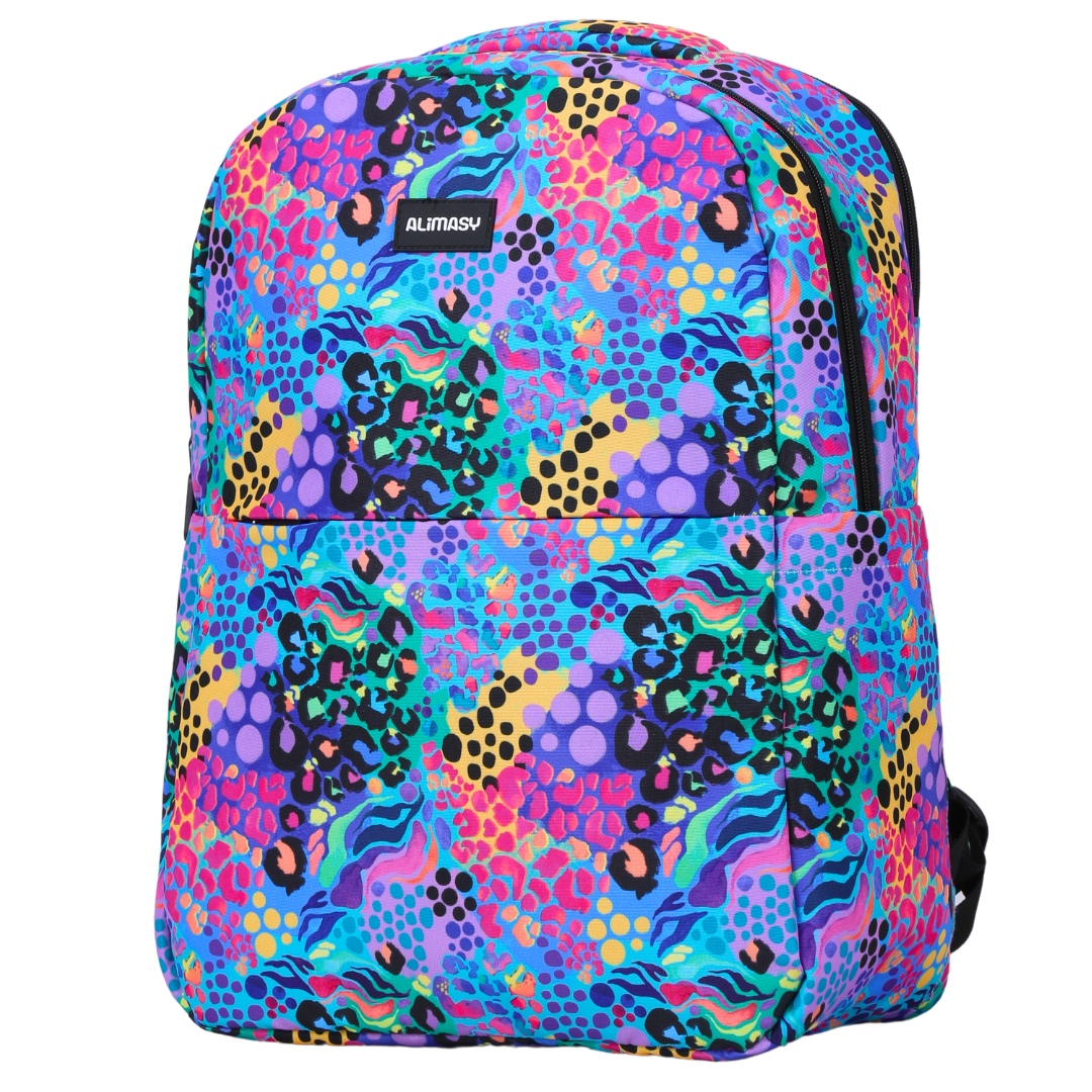 Electric Leopard Laptop Backpack | Waterproof backpack | Kasey Rainbow ...